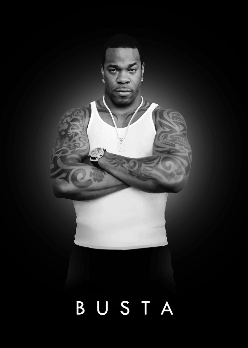 'Busta Rhymes' Poster, picture, metal print, paint by Bo Kev | Displate