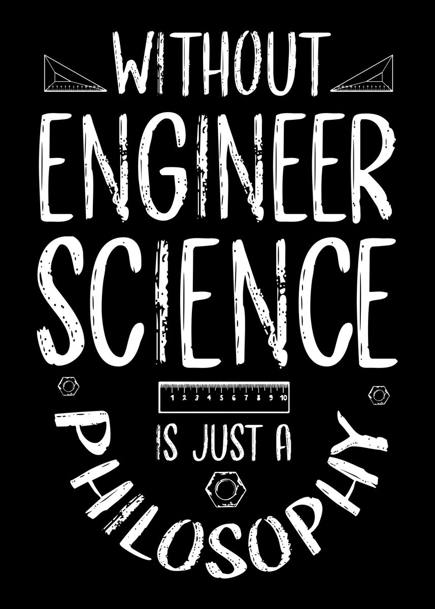 'engineer funny engineering' Poster, picture, metal print, paint by ...