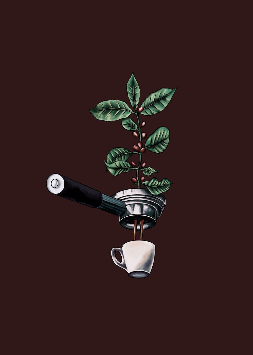 'Coffee Espresso Barista' Poster, picture, metal print, paint by ...