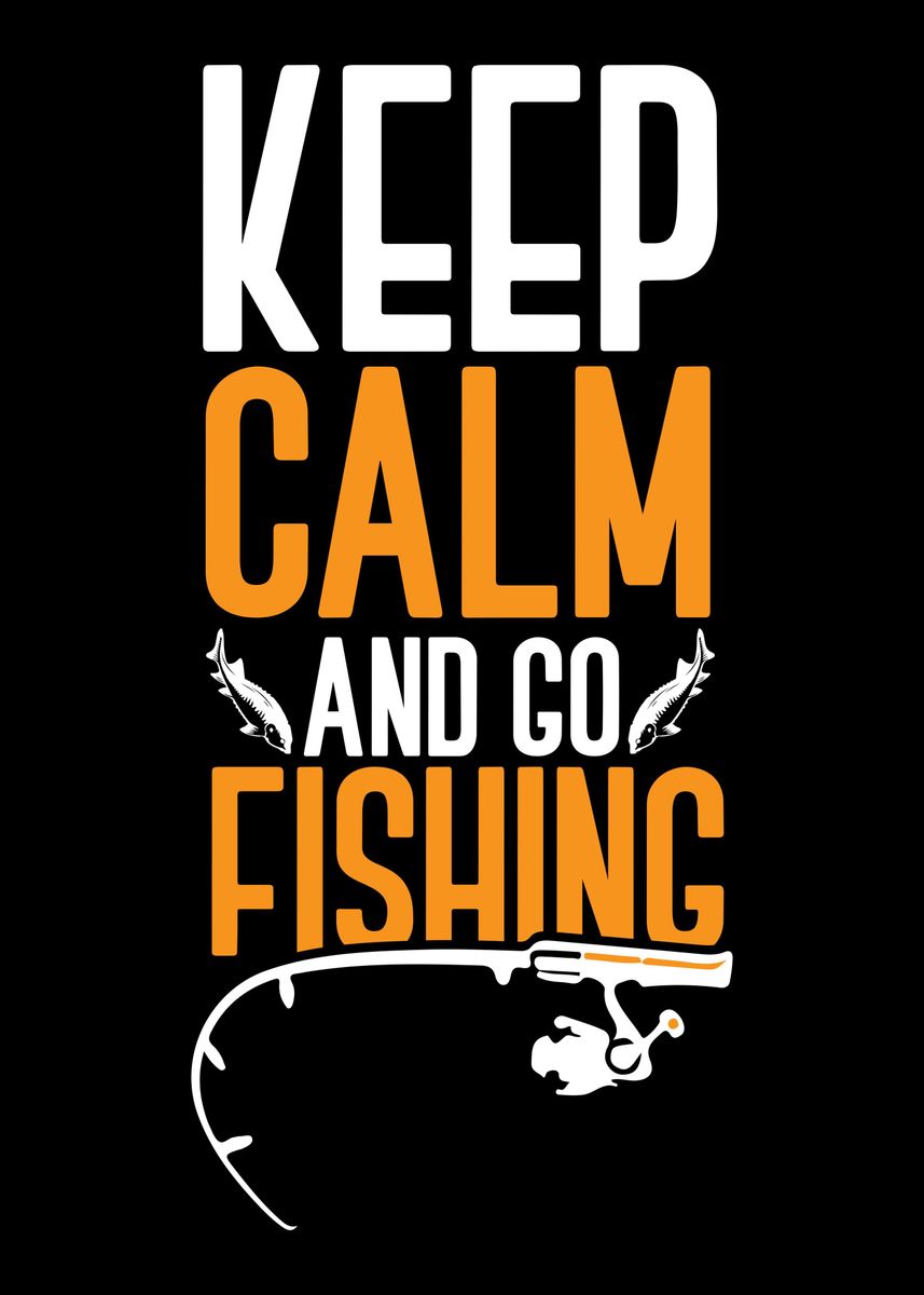 'fishing funny fish love fi' Poster by AaronBaron | Displate