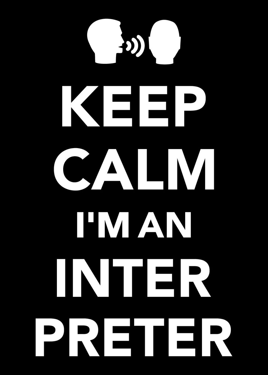'Interpreter' Poster, picture, metal print, paint by Designzz | Displate