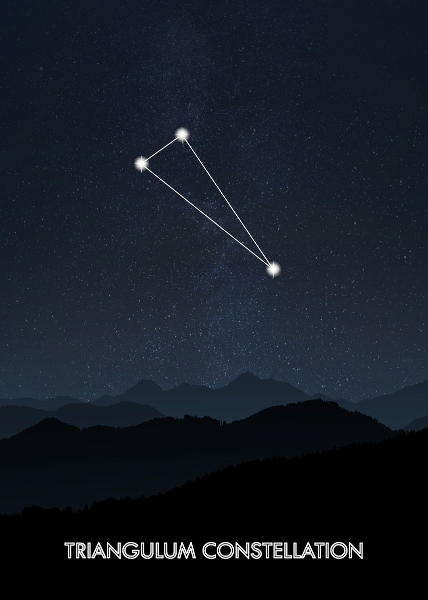 'Triangulum Constellation' Poster by HEMERSON | Displate