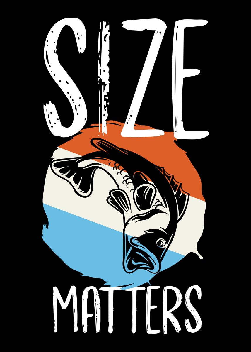 'fishing funny fish love fi' Poster, picture, metal print, paint by ...