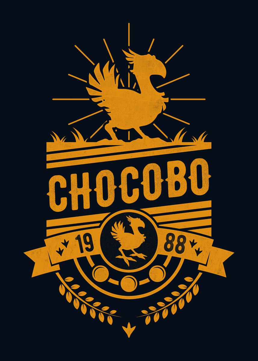 'Final Fantasy Chocobo' Poster, picture, metal print, paint by ...
