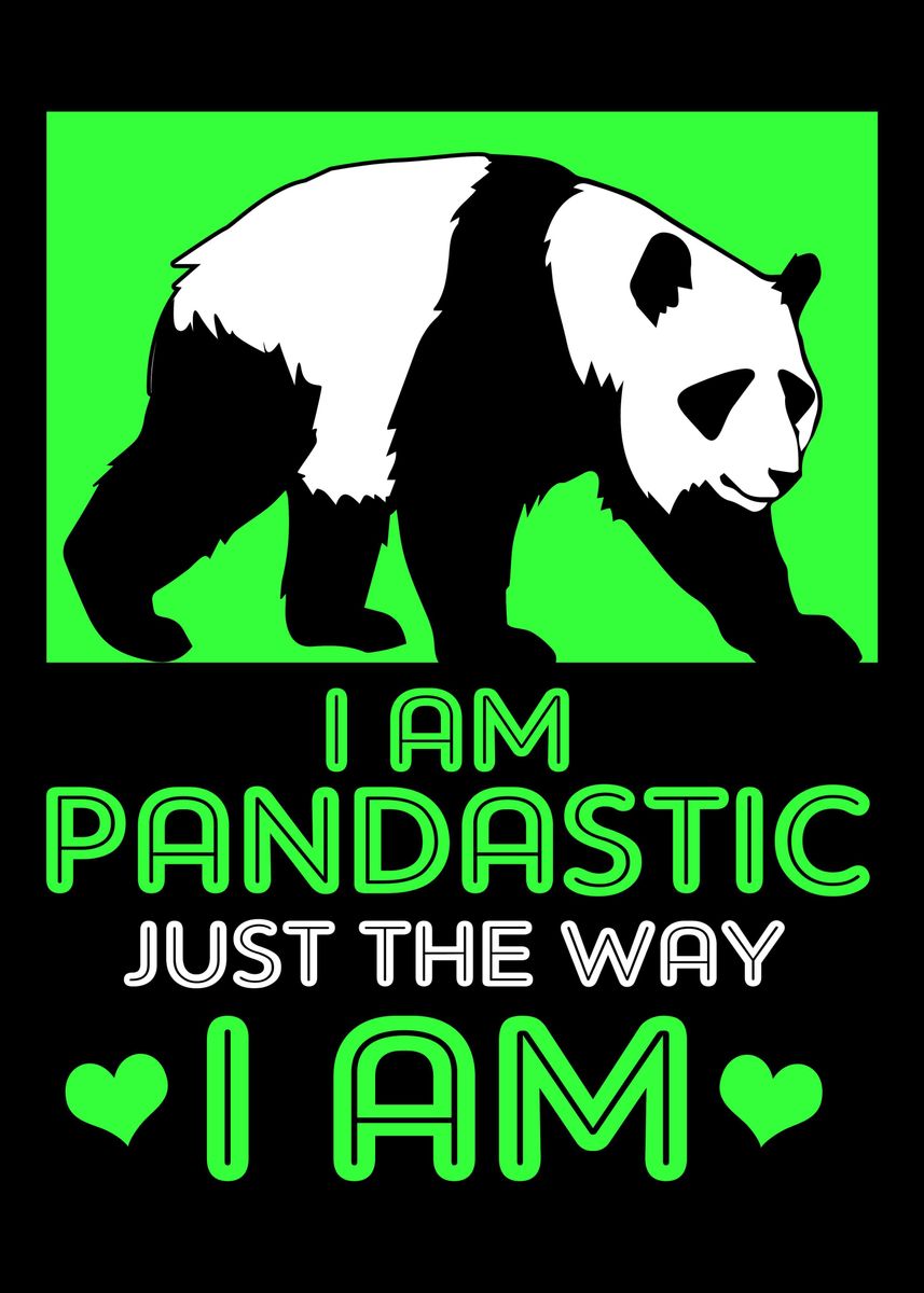 'Panda Fantastic Pandastic' Poster by FunnyGifts | Displate