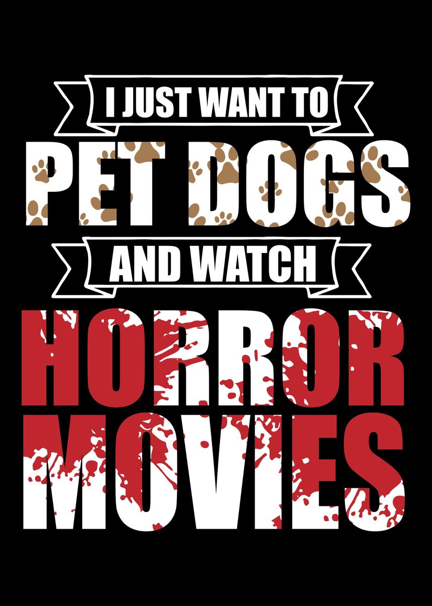 'Dog Pet Horror Halloween' Poster, picture, metal print, paint by ...