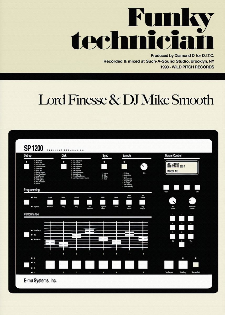 'Lord Finesse DJ Mike' Poster, picture, metal print, paint by ...