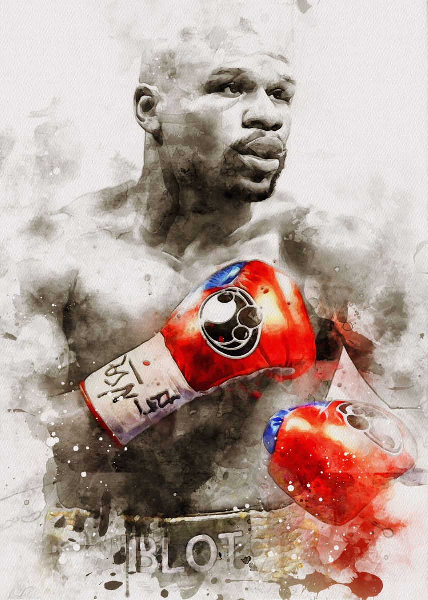 'Floyd Mayweather poster' Poster, picture, metal print, paint by ...