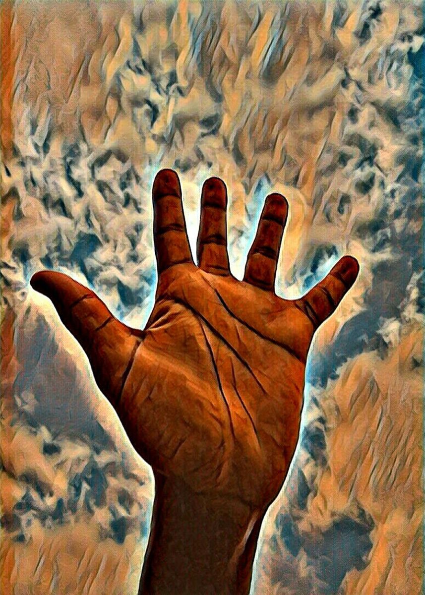 'Palm V' Poster, picture, metal print, paint by Andrew | Displate