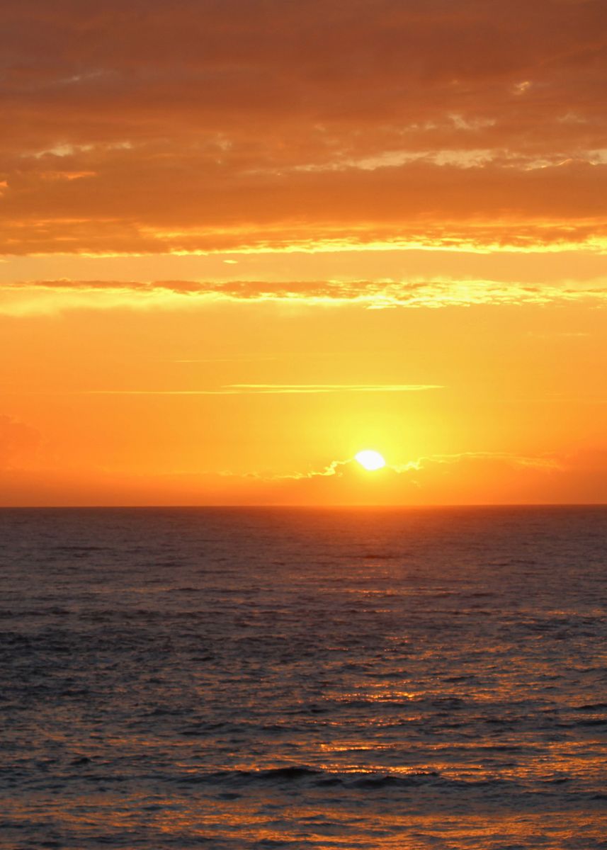 'sunset' Poster, picture, metal print, paint by The Bright Art | Displate