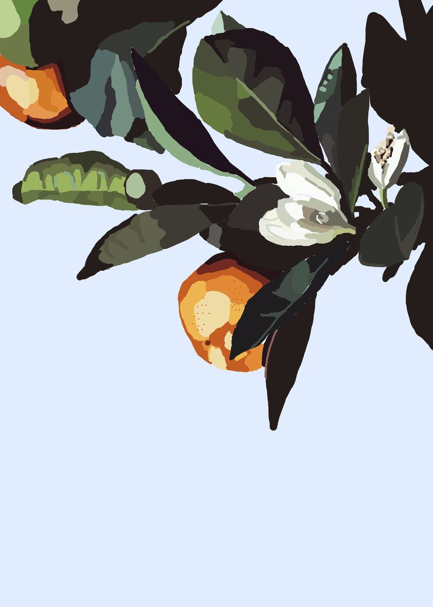 'ORANGE TREE' Poster by WIKTORIA MATYSIAK | Displate