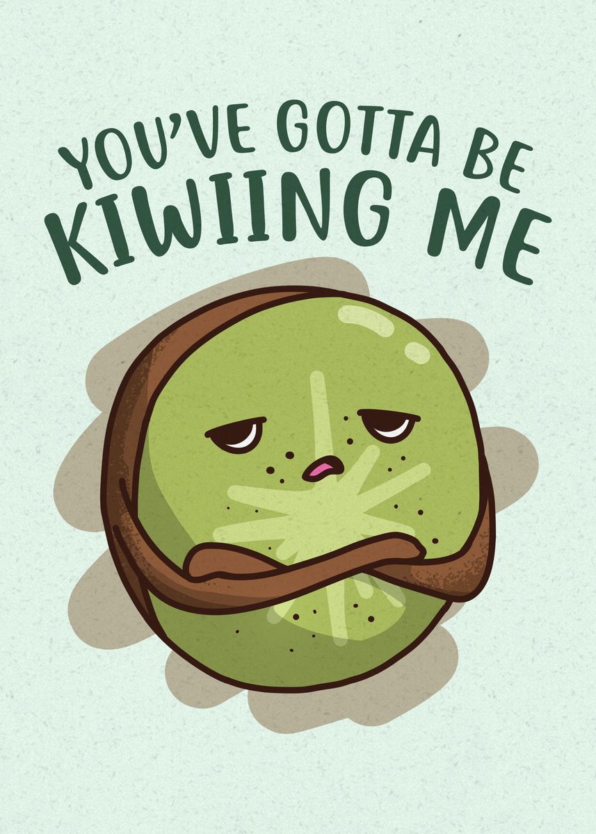 'Kiwi Funny ' Poster, picture, metal print, paint by Giovanni ...