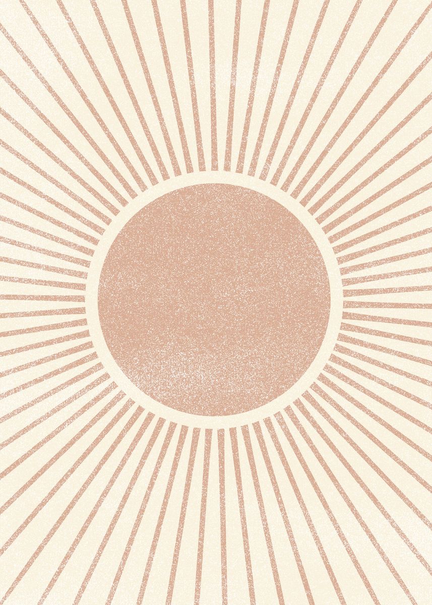 'Abstract sunburst' Poster by RedSpoon | Displate