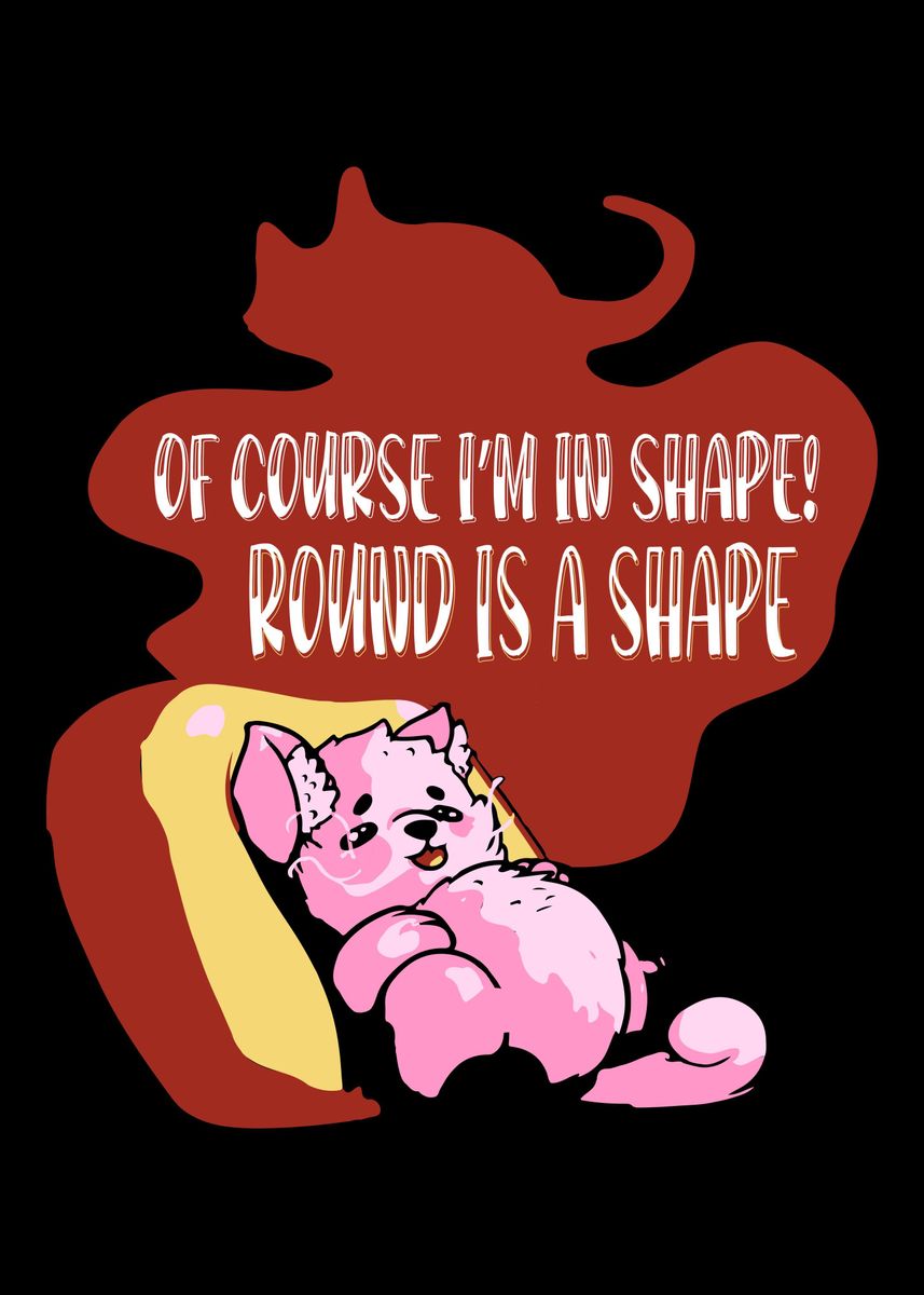 'Cat Fat Meme Jokes' Poster by Sebastian Wünsche | Displate