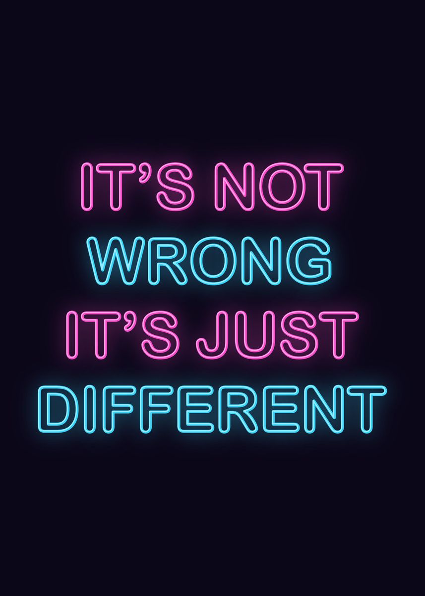 'Neon Motivation Quote' Poster, picture, metal print, paint by Rizalul ...