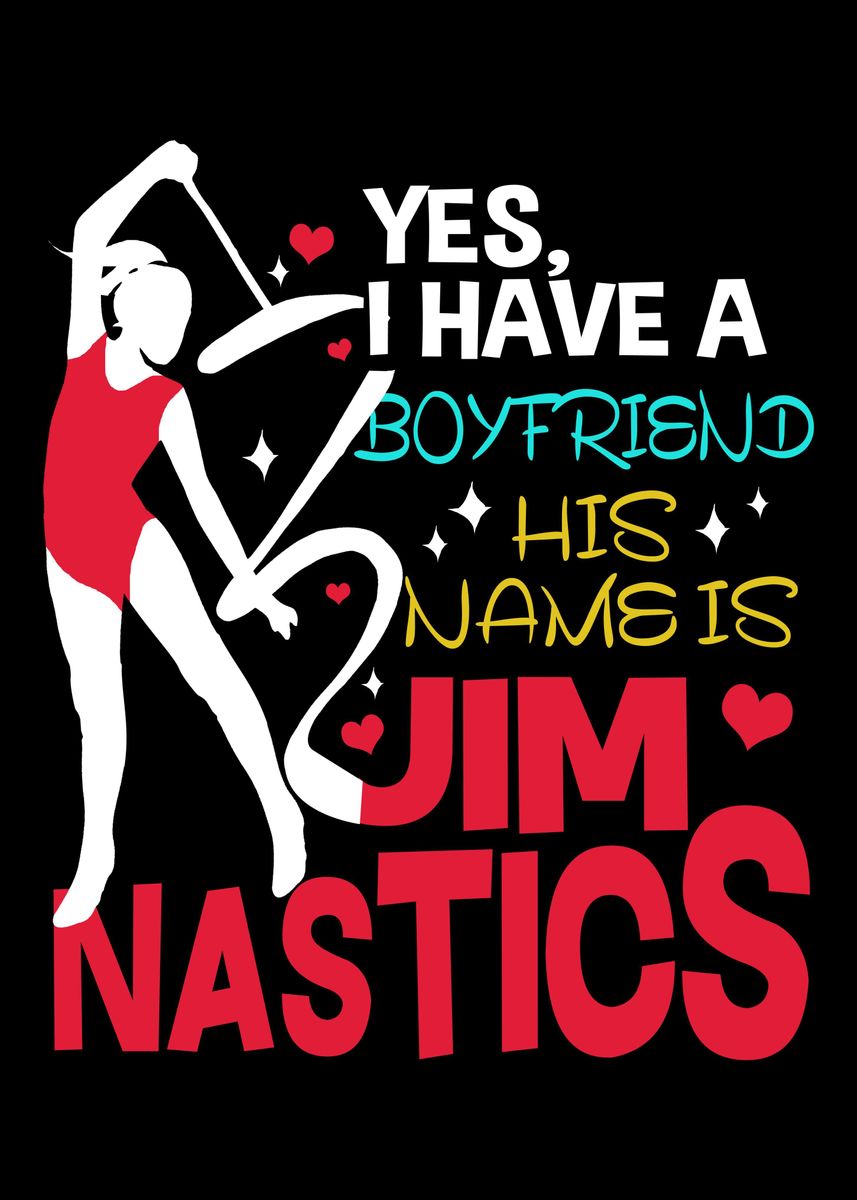 'Gymnastics Jim Nastic' Poster, picture, metal print, paint by ...