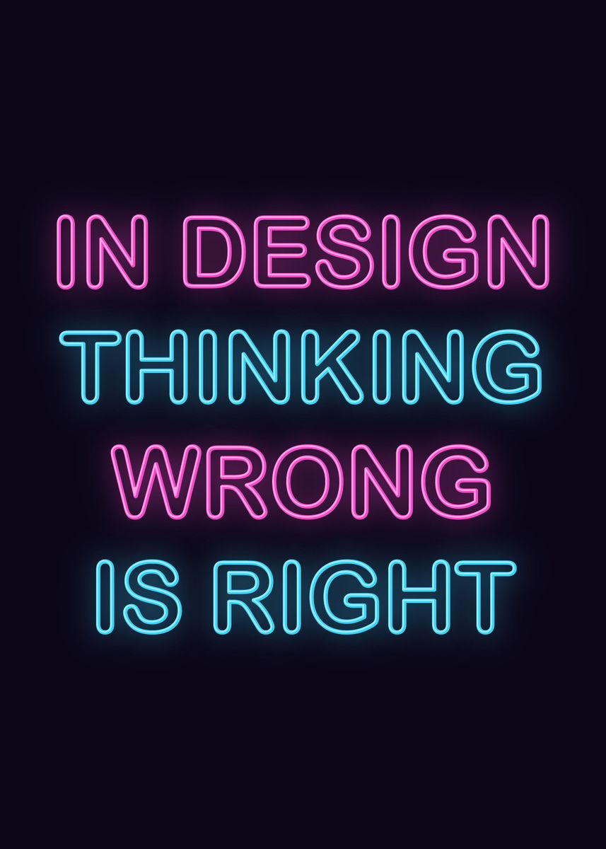 'Neon Motivation Quote' Poster, picture, metal print, paint by Rizalul ...