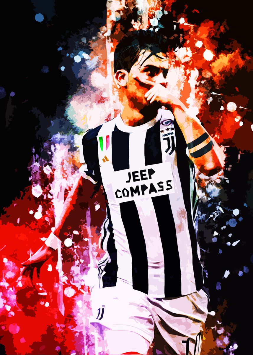 'paulo dybala' Poster, picture, metal print, paint by OverKiks | Displate