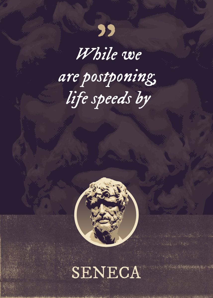 'While we are postponing' Poster, picture, metal print, paint by ...