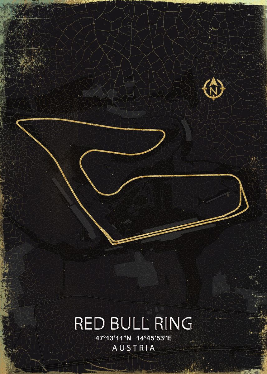 'RED BULL RING ' Poster, picture, metal print, paint by Studio Six ...