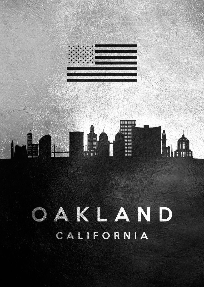 'Oakland California Skyline' Poster by ABConcepts | Displate