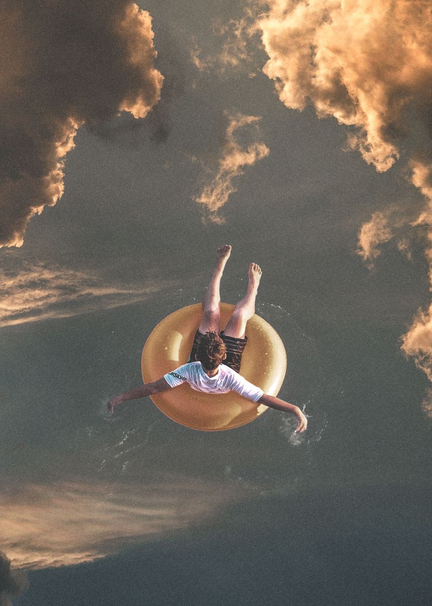 'Floating in the sky' Poster by Nikola Miljkovic | Displate
