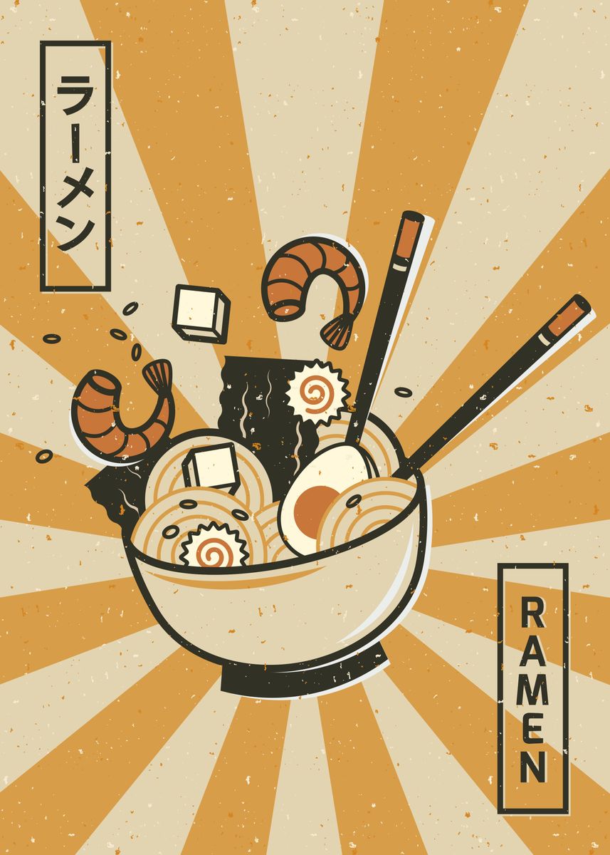 'Ramen Noodles' Poster by Kunyah | Displate