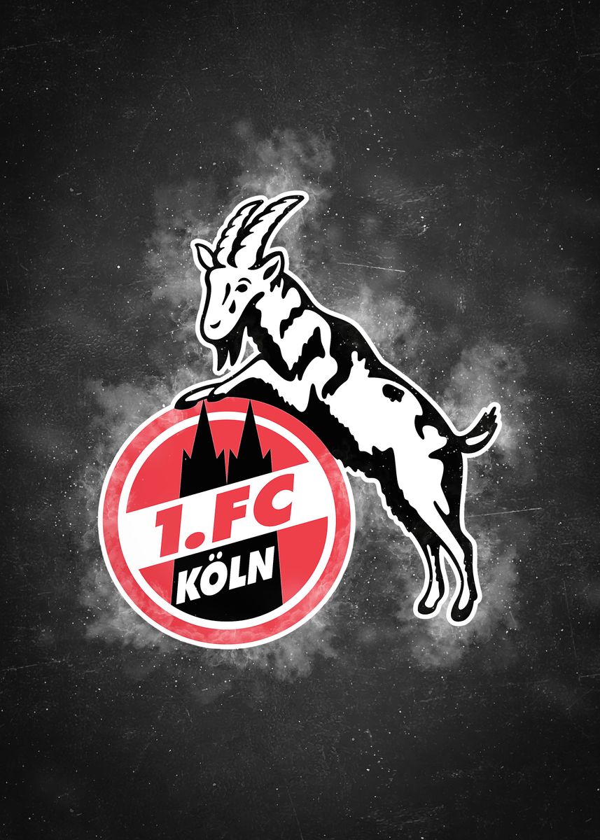 'FC Koln' Poster, picture, metal print, paint by Harpa Sævarsdóttir ...