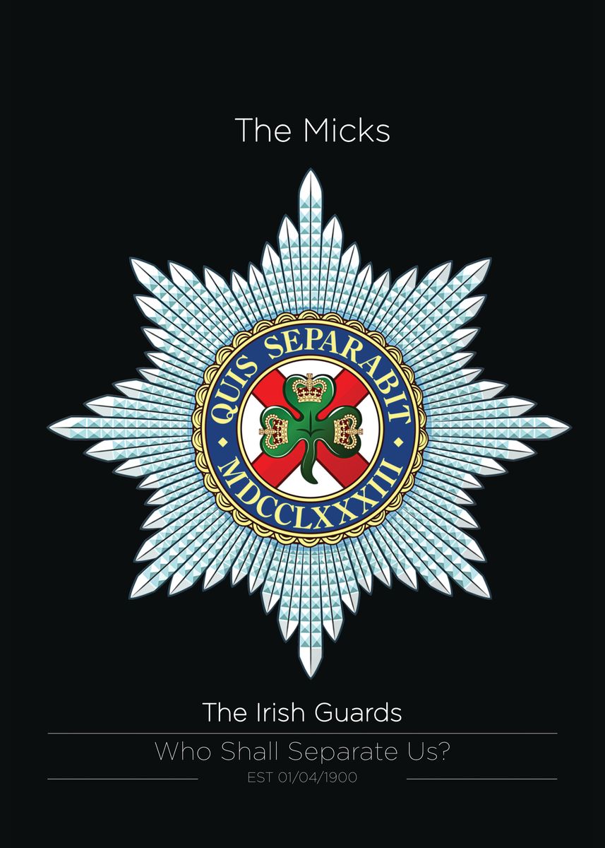 'The Irish Guards' Poster, picture, metal print, paint by Michael ...