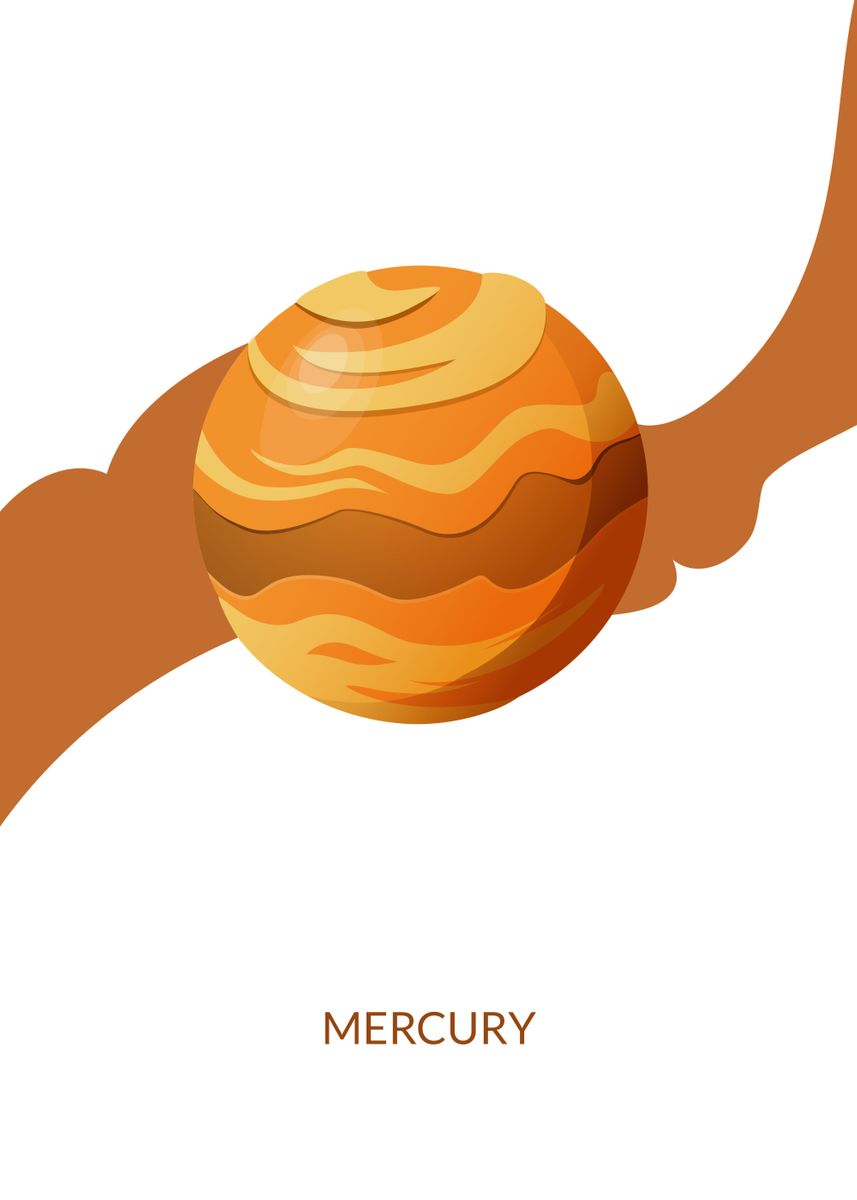 'Cartoon Mercury' Poster, picture, metal print, paint by maystudio ...