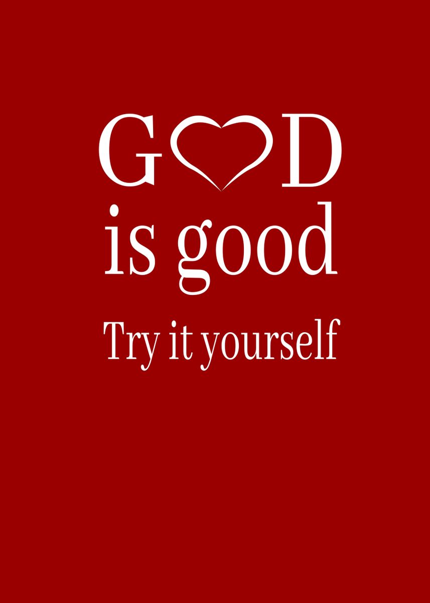 'Religion God Is Good' Poster by NoPlanB | Displate