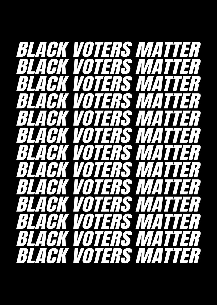'Black Voters Matter' Poster, picture, metal print, paint by EDventures ...