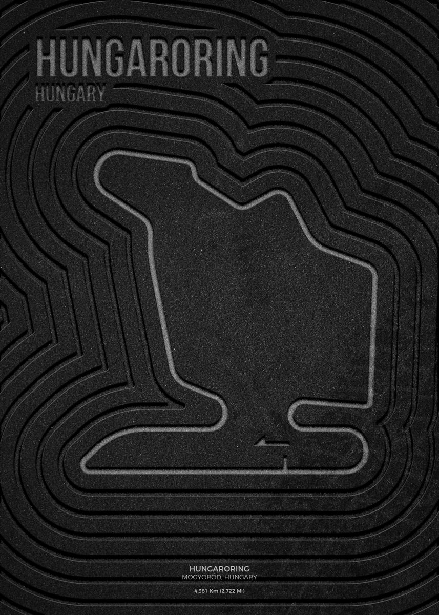 'GP Hungary Hungaroring' Poster, picture, metal print, paint by MauriTz ...