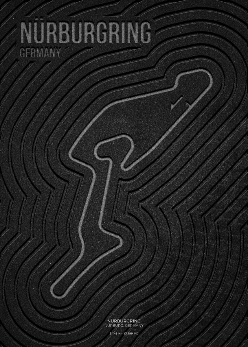 'GP Germany Nurburgring' Poster by MauriTz Design | Displate