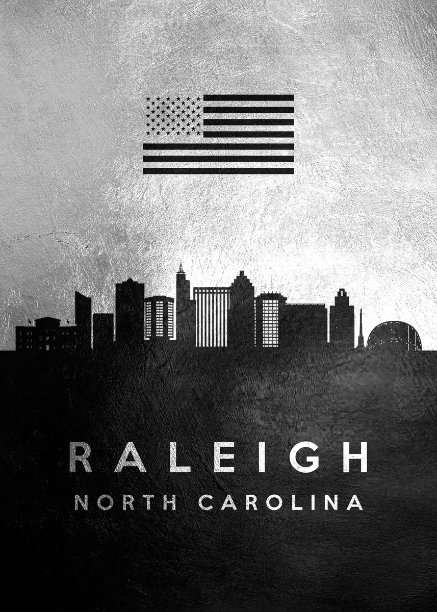 'Raleigh North Carolina' Poster by ABConcepts | Displate