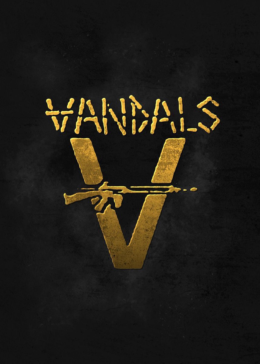 'Vandals Joe Escalante logo' Poster, picture, metal print, paint by ...