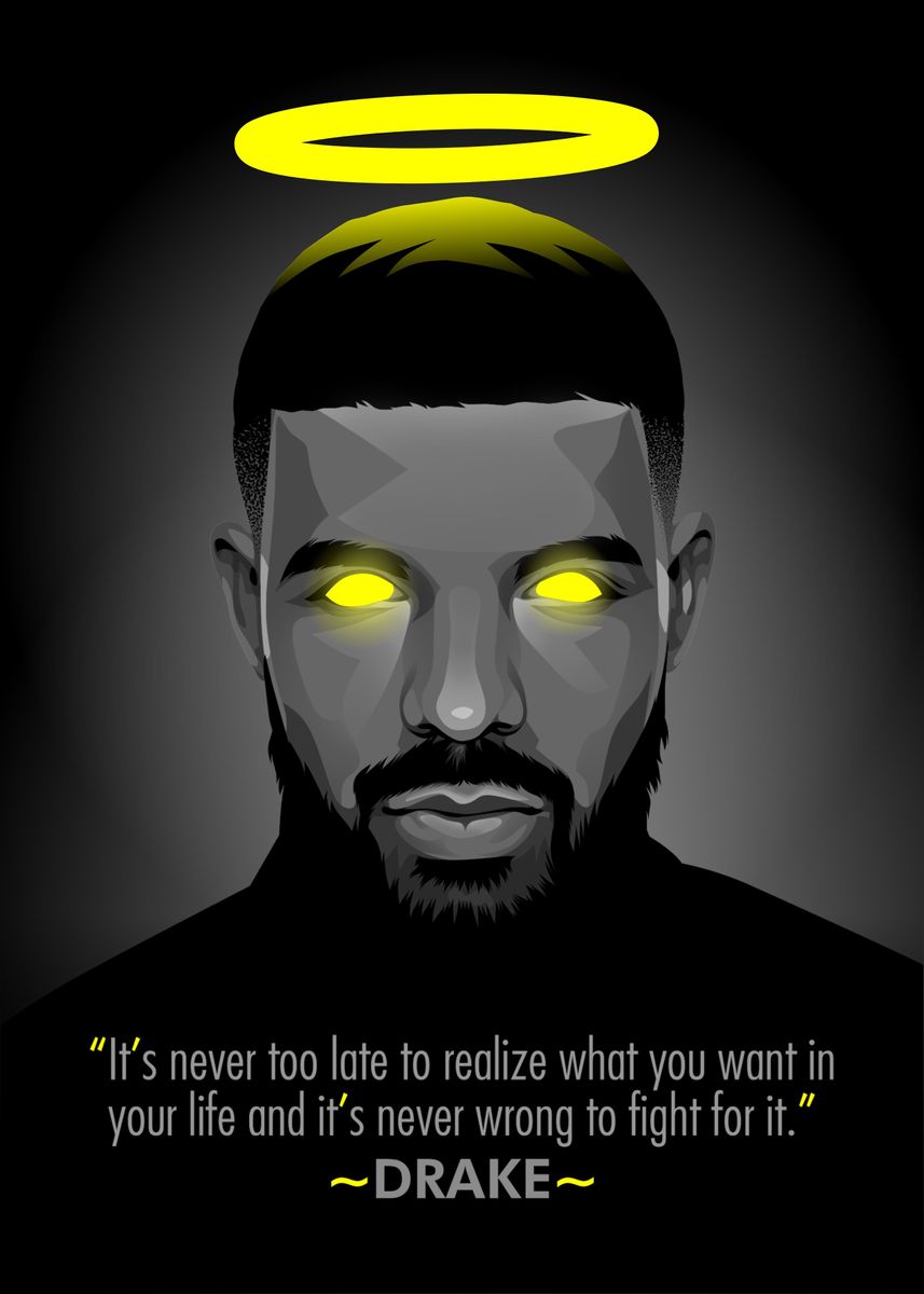 'Drake' Poster, picture, metal print, paint by Miracle Studio | Displate