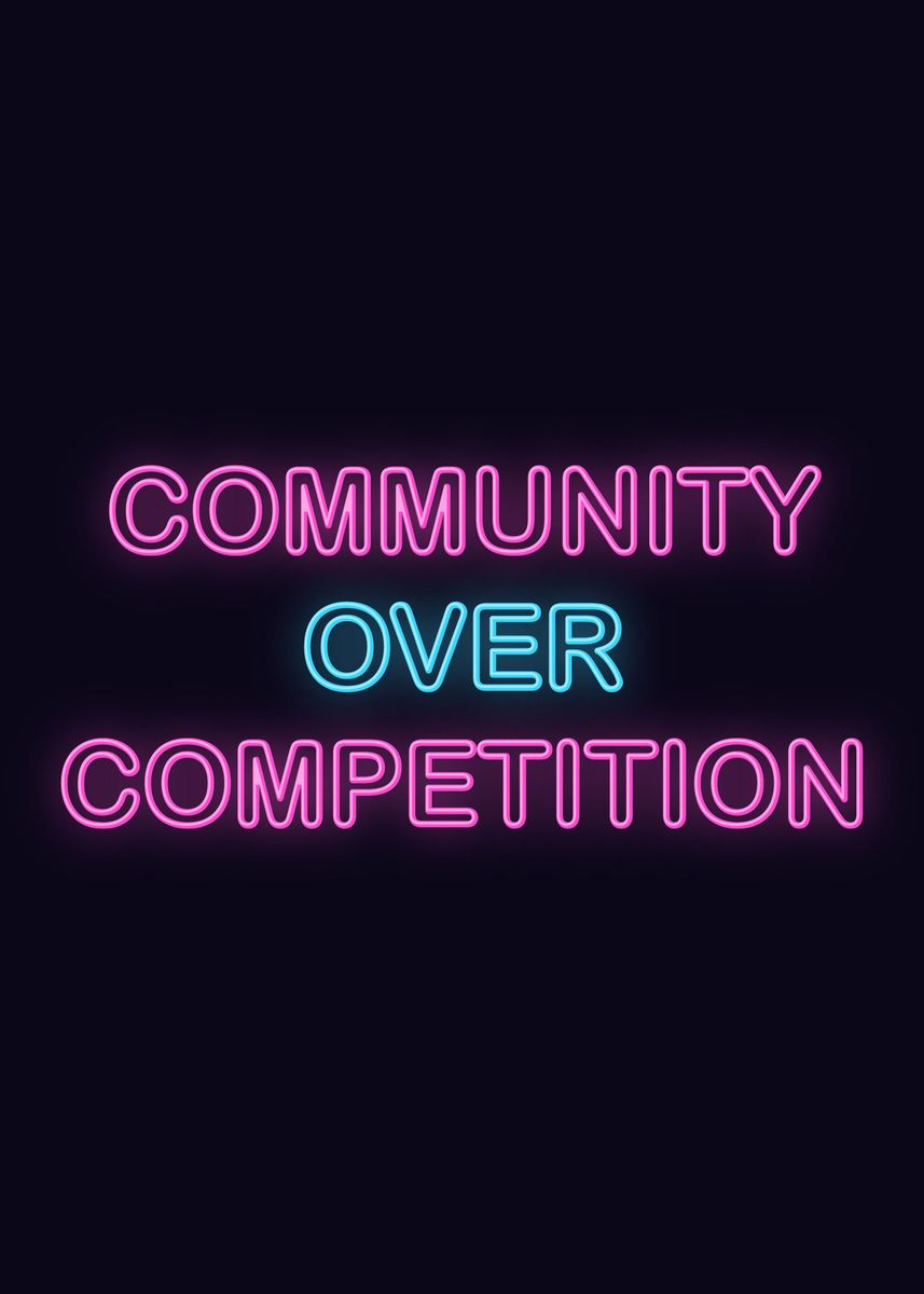 'Neon Motivation Quote' Poster, picture, metal print, paint by Rizalul ...