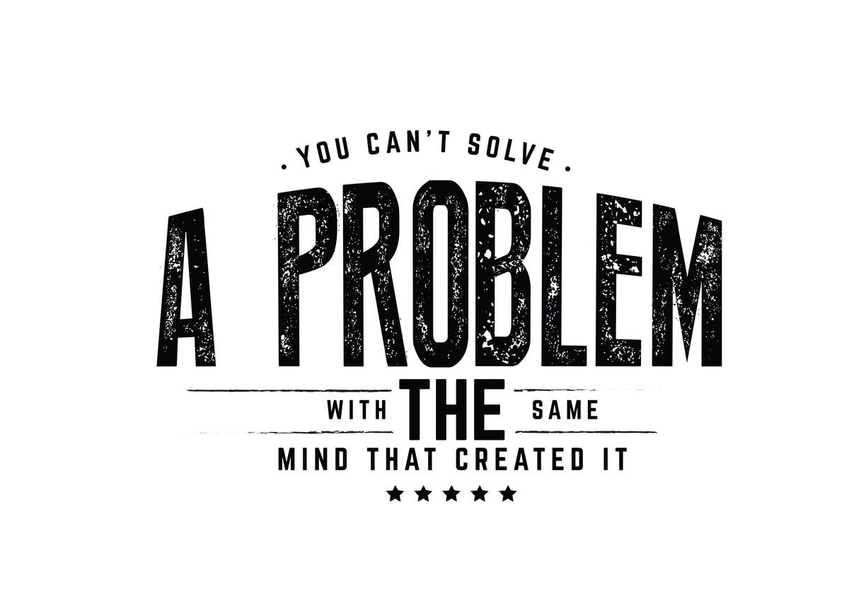 'you cant solve a problem ' Poster by baraiko eiji | Displate