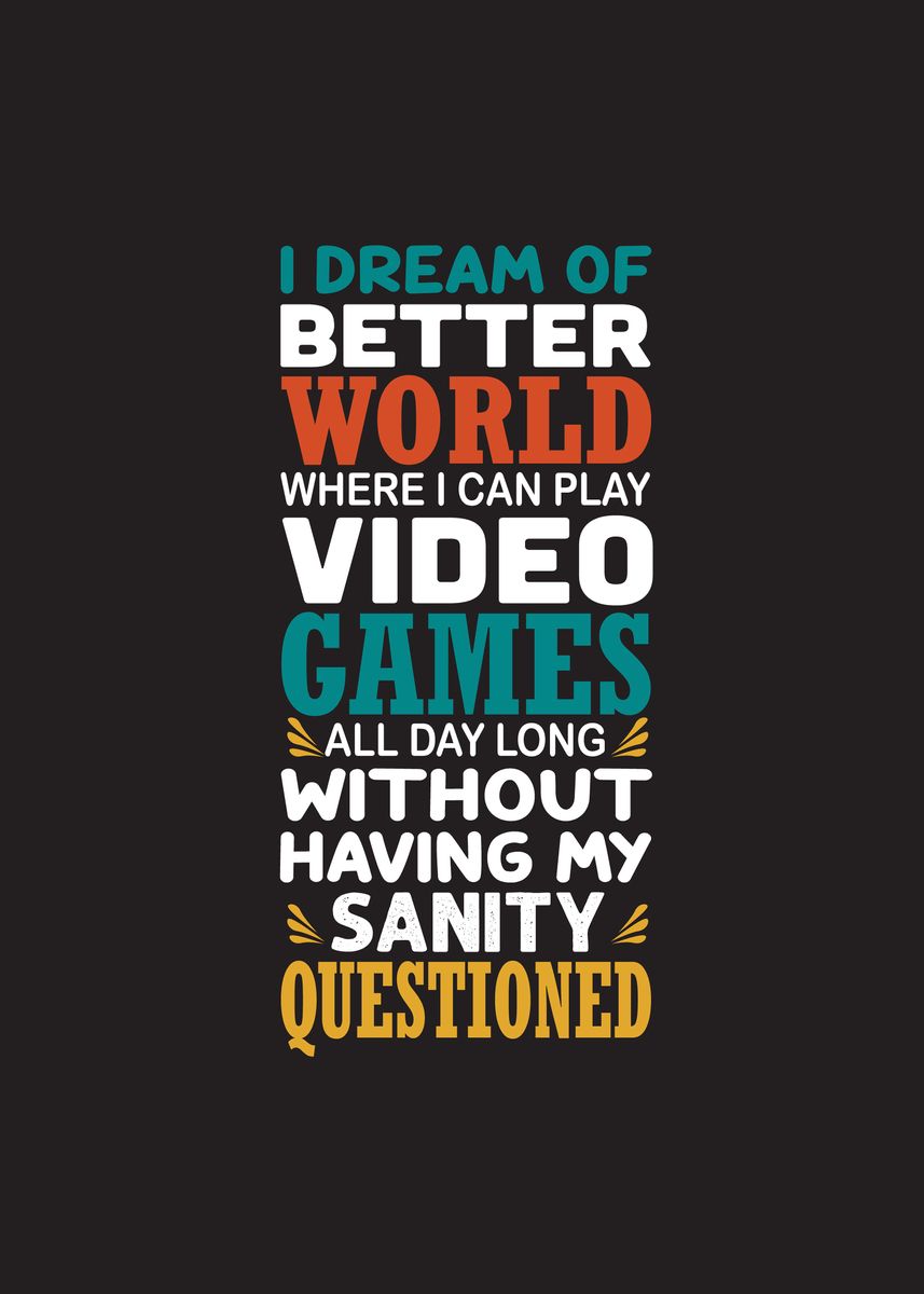 'Video Gamer' Poster by Beone Digital | Displate