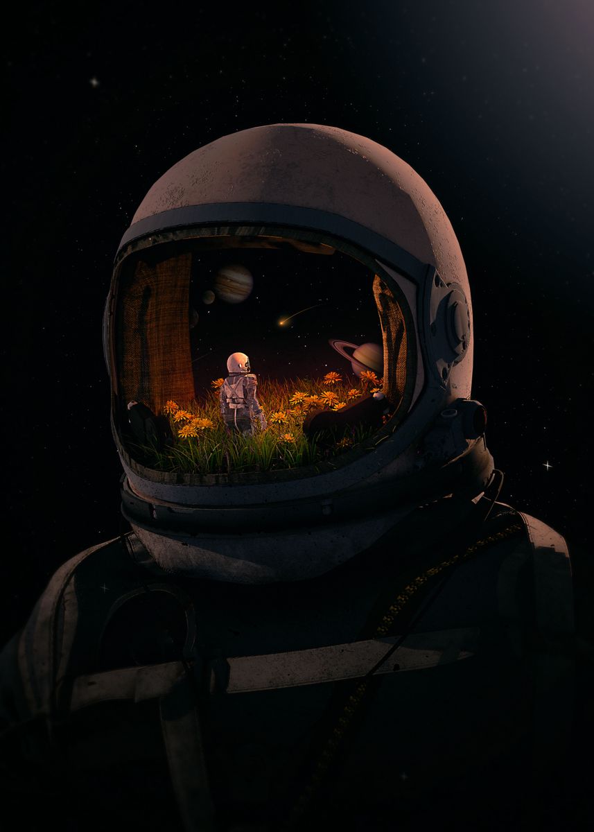 'Headspace' Poster, picture, metal print, paint by Nicebleed | Displate