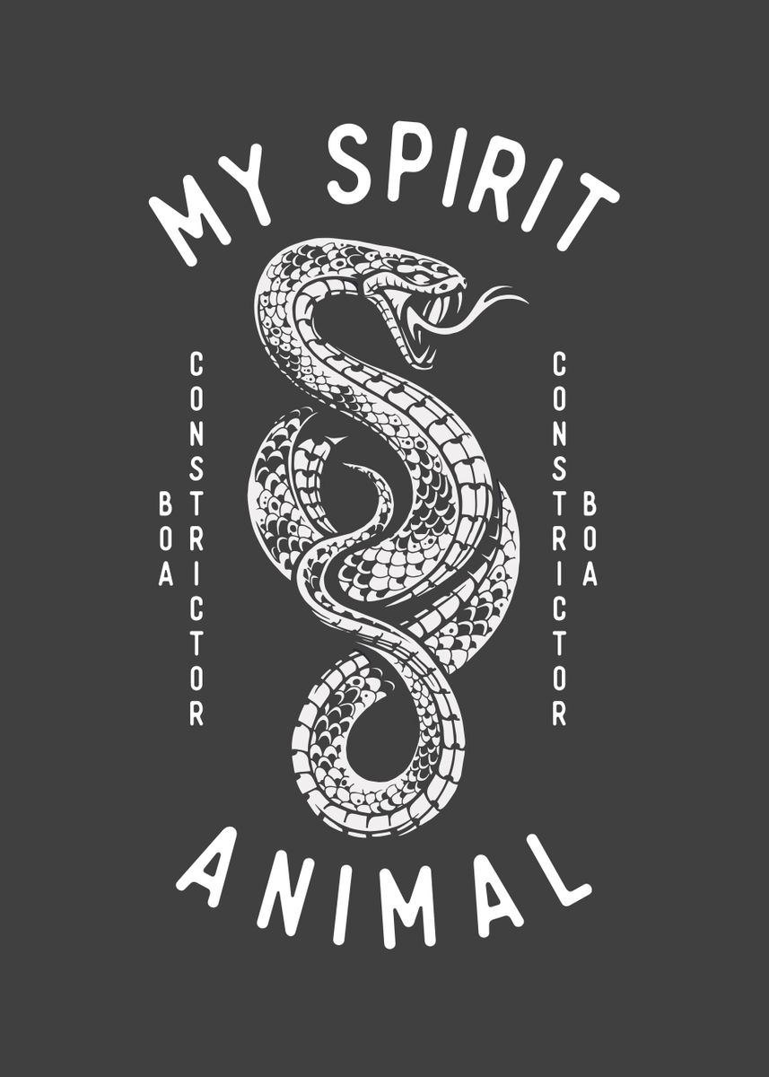 'Boa Constrictor' Poster, picture, metal print, paint by schmugo | Displate