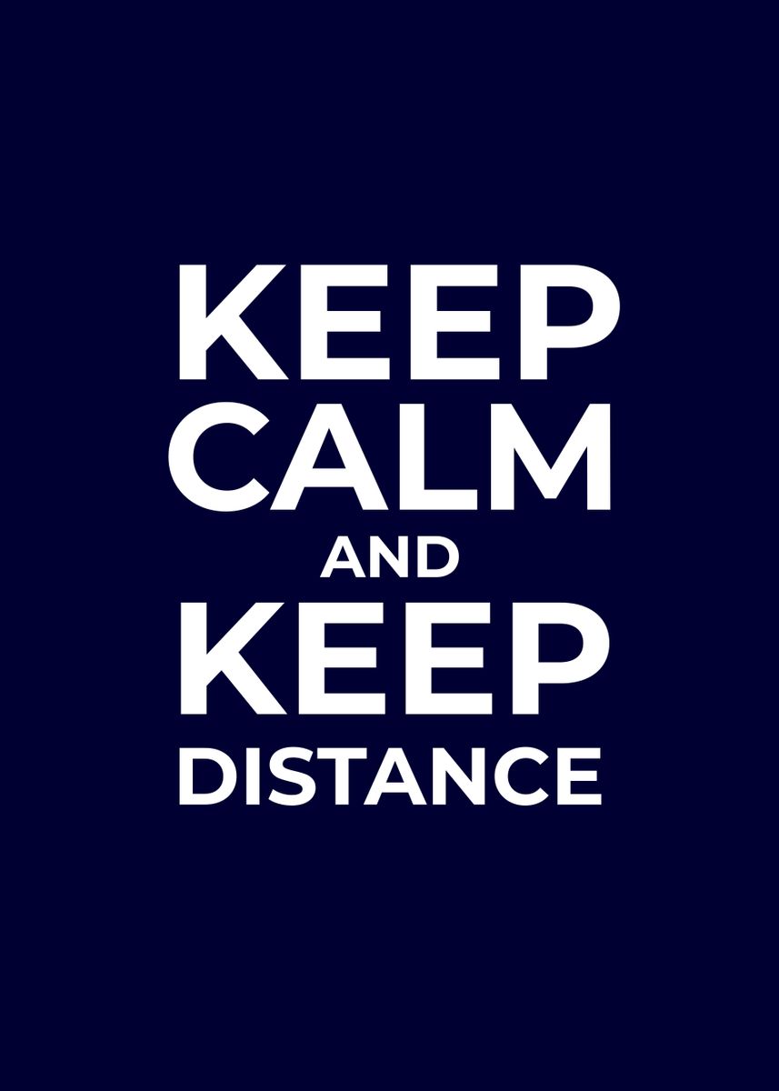 'Keep Calm in Corona Crisis' Poster by NoPlanB | Displate