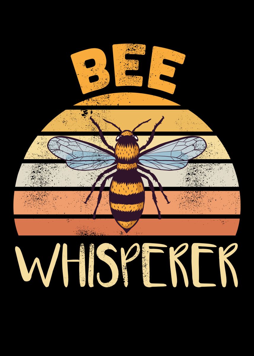 'Beekeeping Bee Whisperer' Poster, picture, metal print, paint by Phil ...