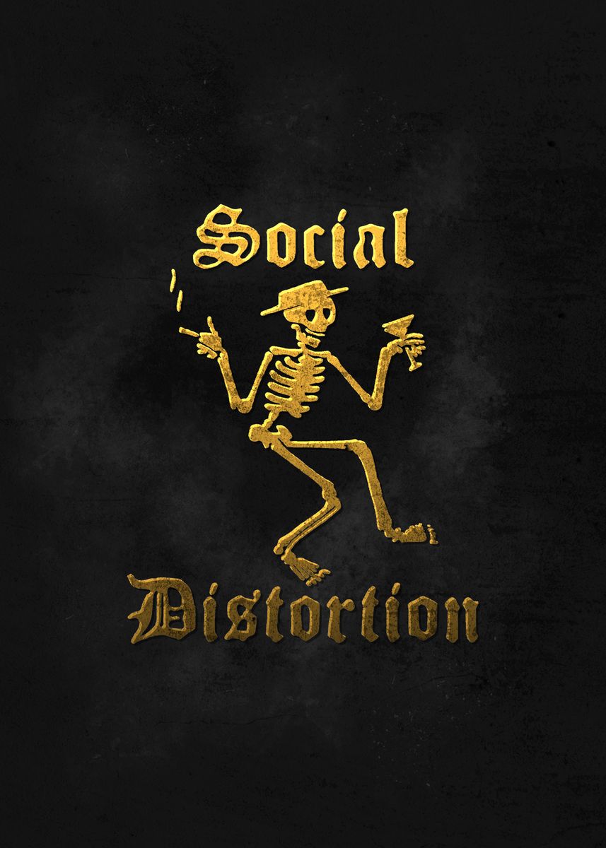 'Social Distortion Fulerton' Poster, picture, metal print, paint by ...