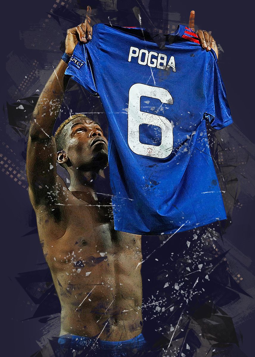 'Paul Pogba ' Poster, picture, metal print, paint by Morgan Moorhead ...