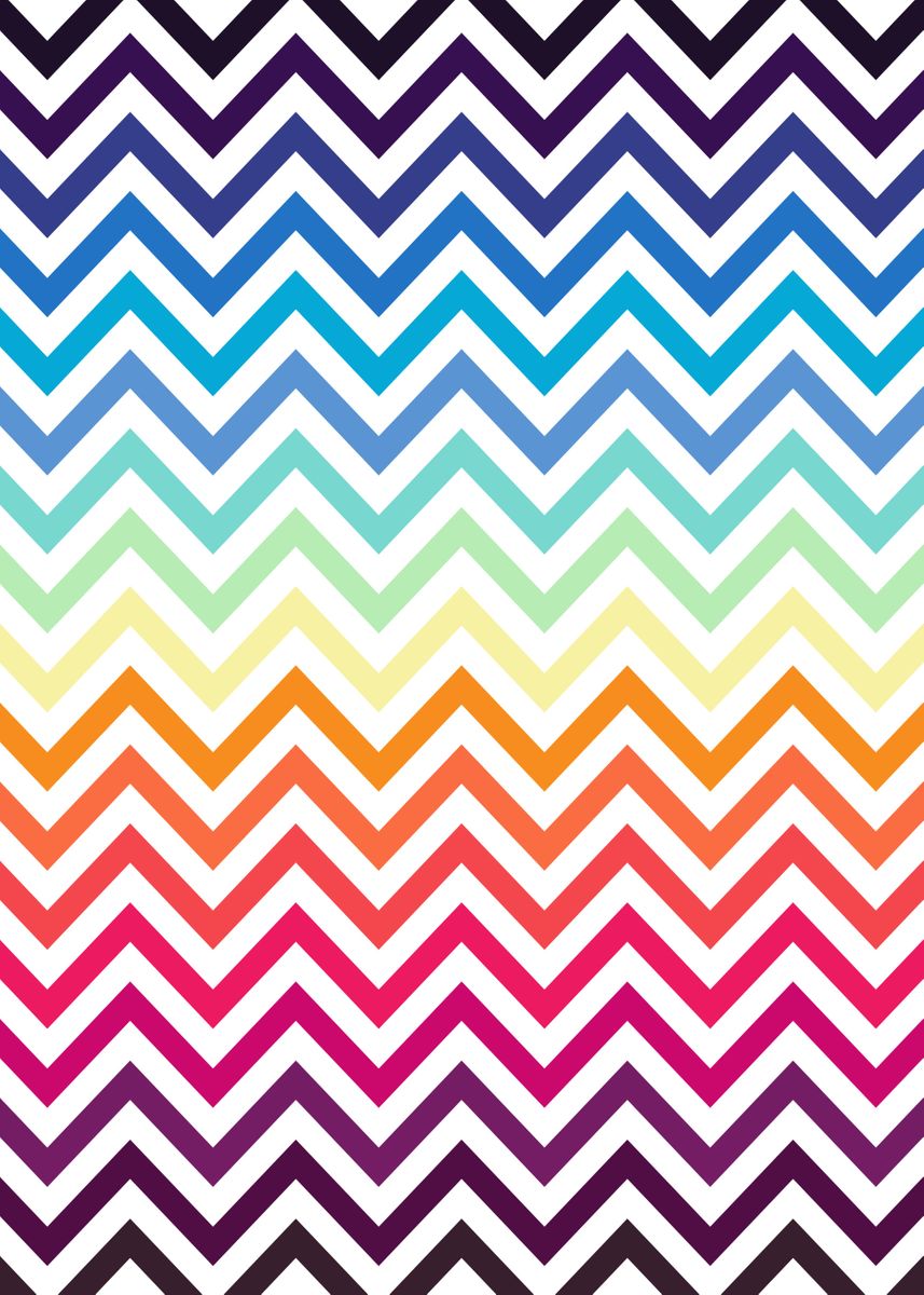 'Chevron fashion I' Poster, picture, metal print, paint by Vitor Costa ...