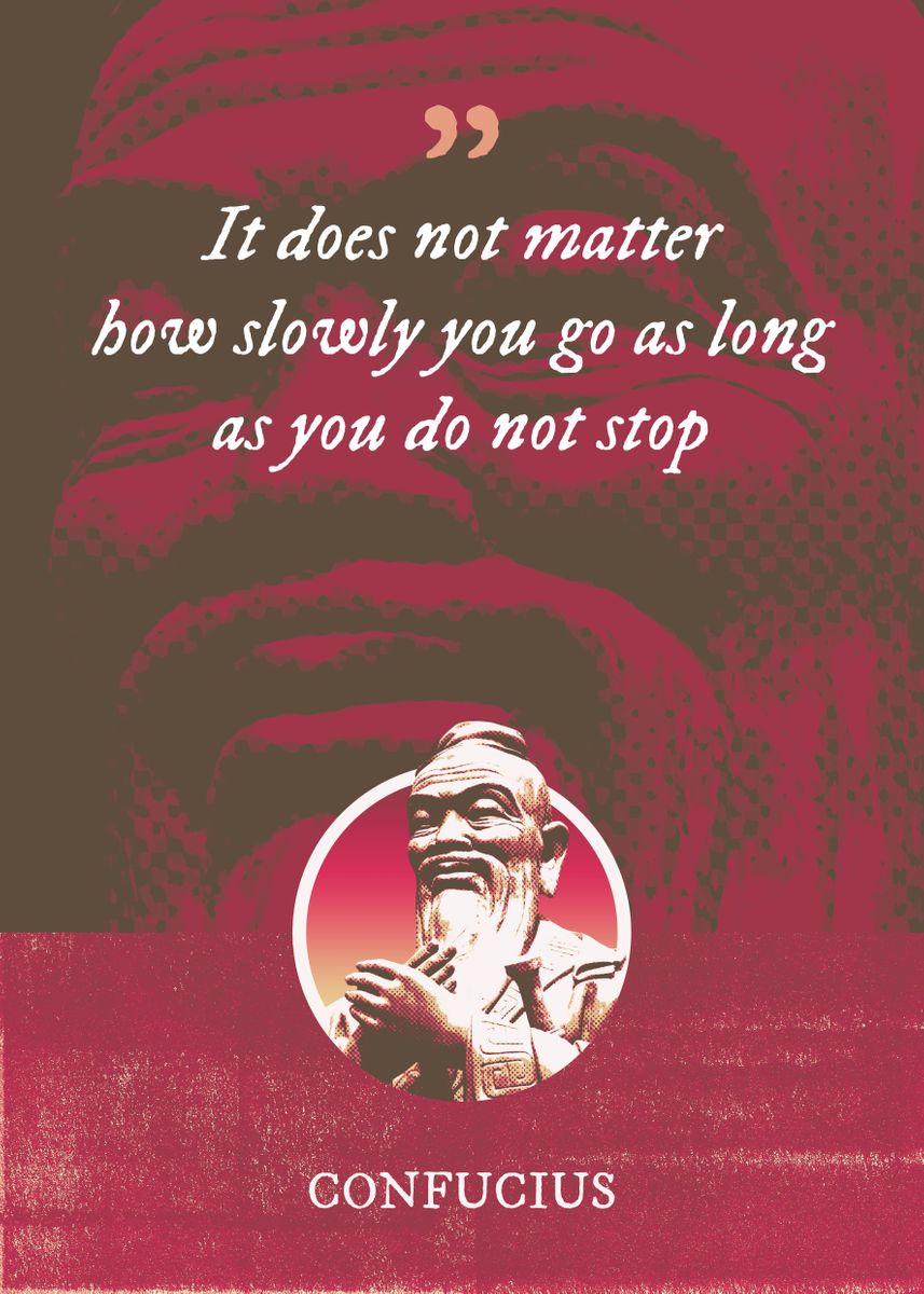 'It does not matter how' Poster, picture, metal print, paint by ...
