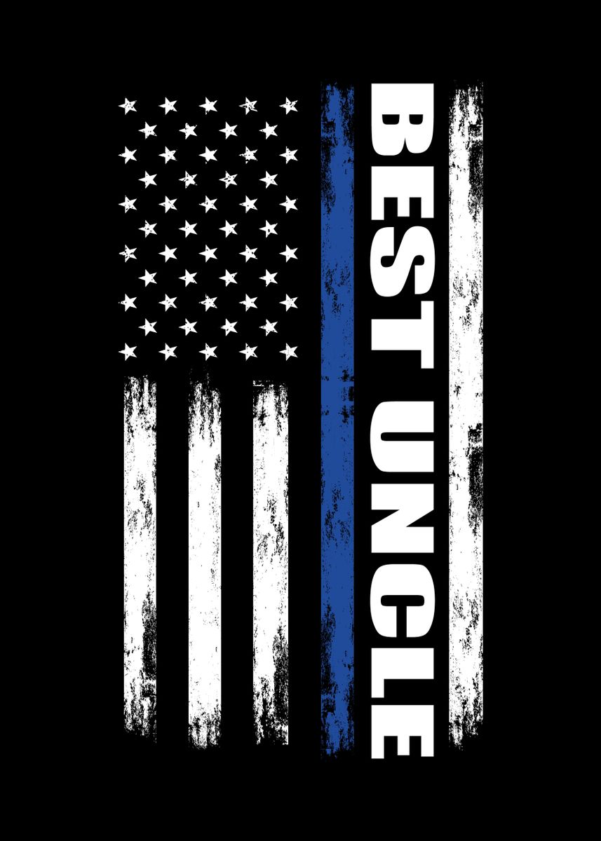 'Police Best Uncle' Poster by schmugo | Displate