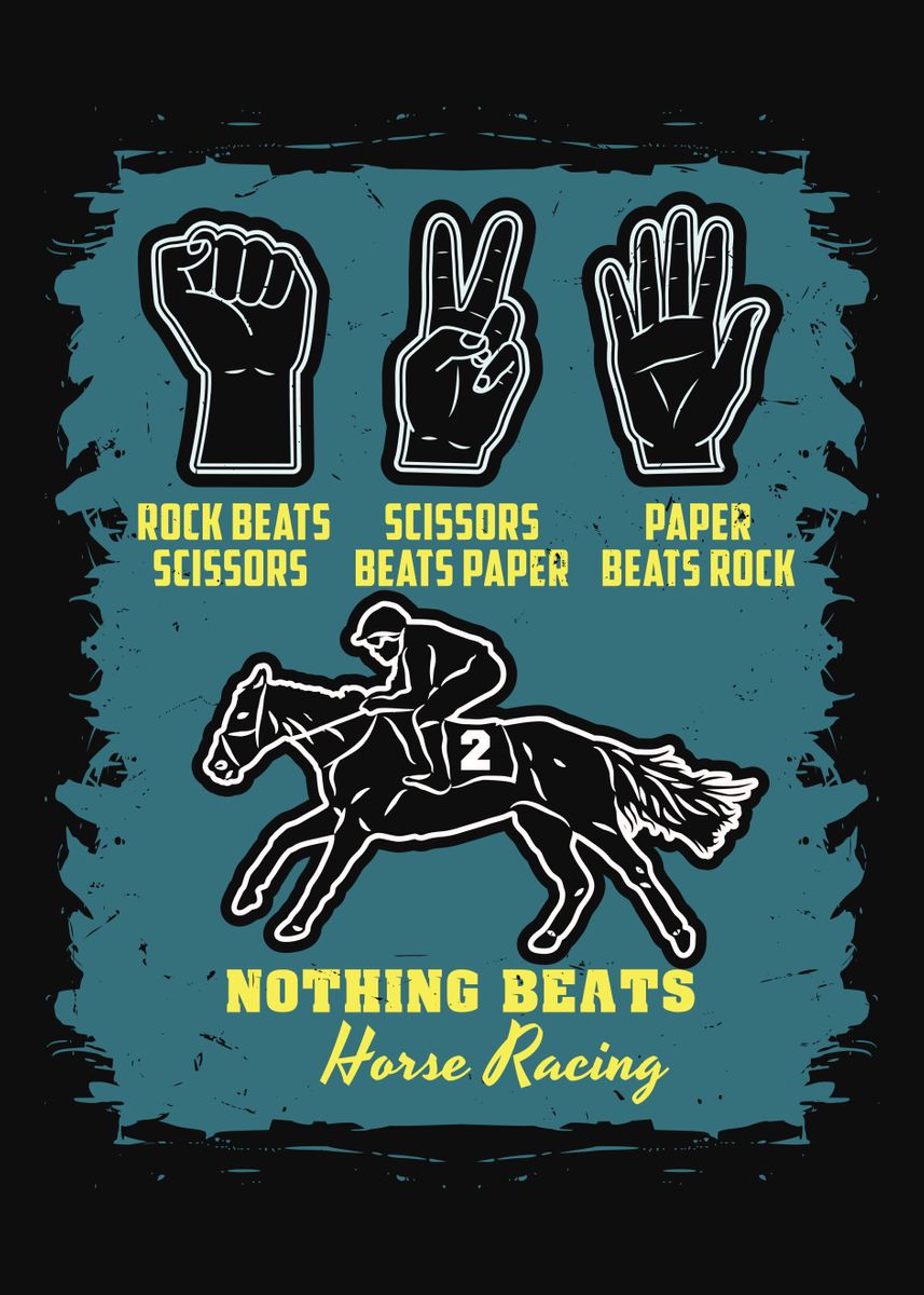 'Horse Racing Design ' Poster, picture, metal print, paint by Marcel ...